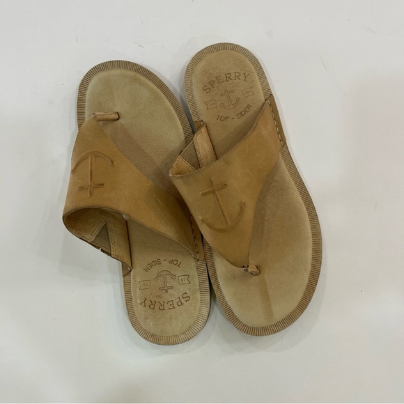 Sperry | Shoes | Womens Sperry Topsider Seaport Natural Leather Thong ...